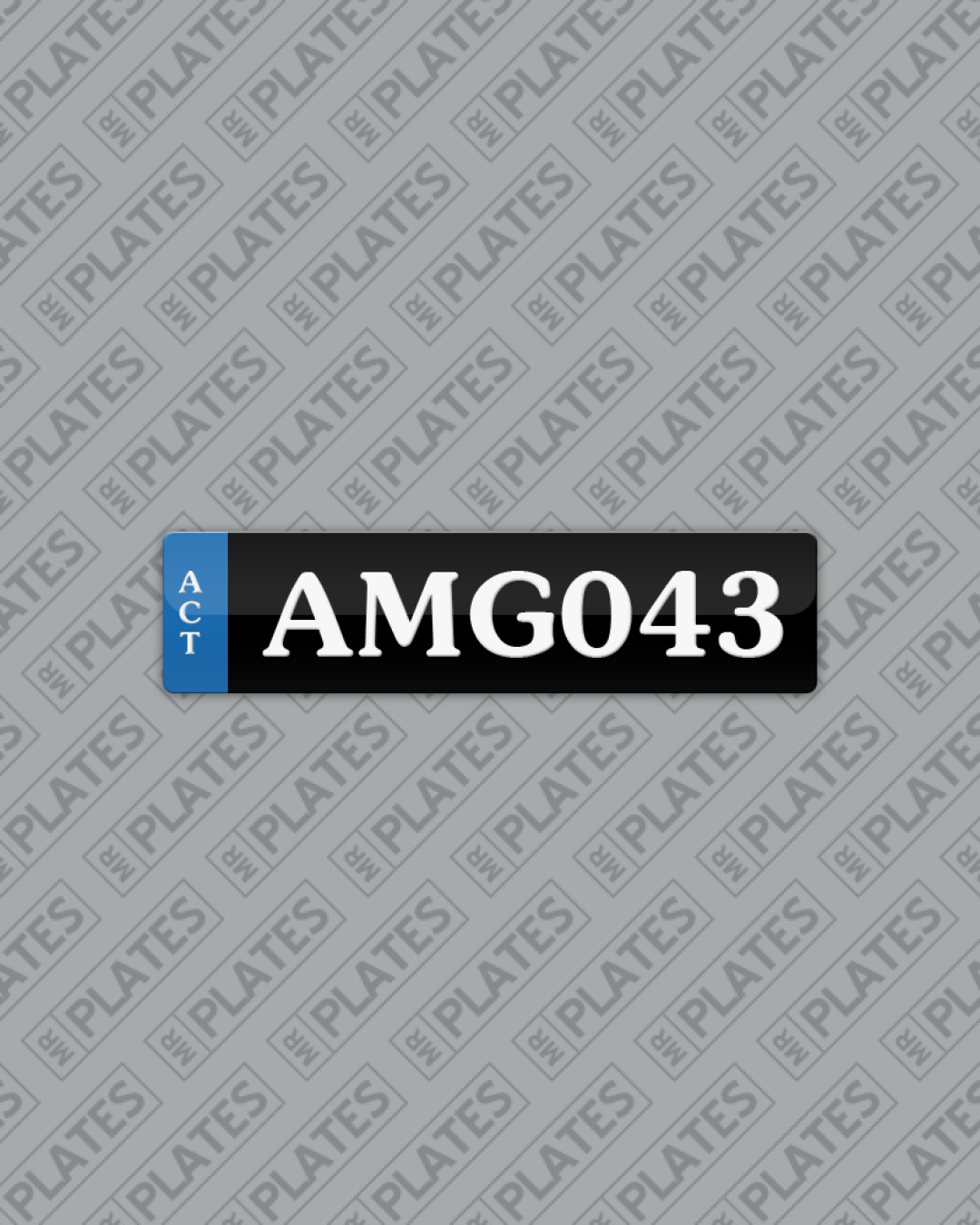 AMG043 (AMG 043) Number Plates For Sale, ACT - MrPlates