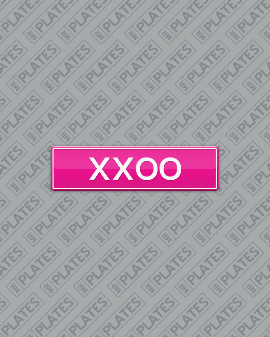 XXOO (Kiss Kiss, Hug Hug) Number Plates For Sale, WA - MrPlates