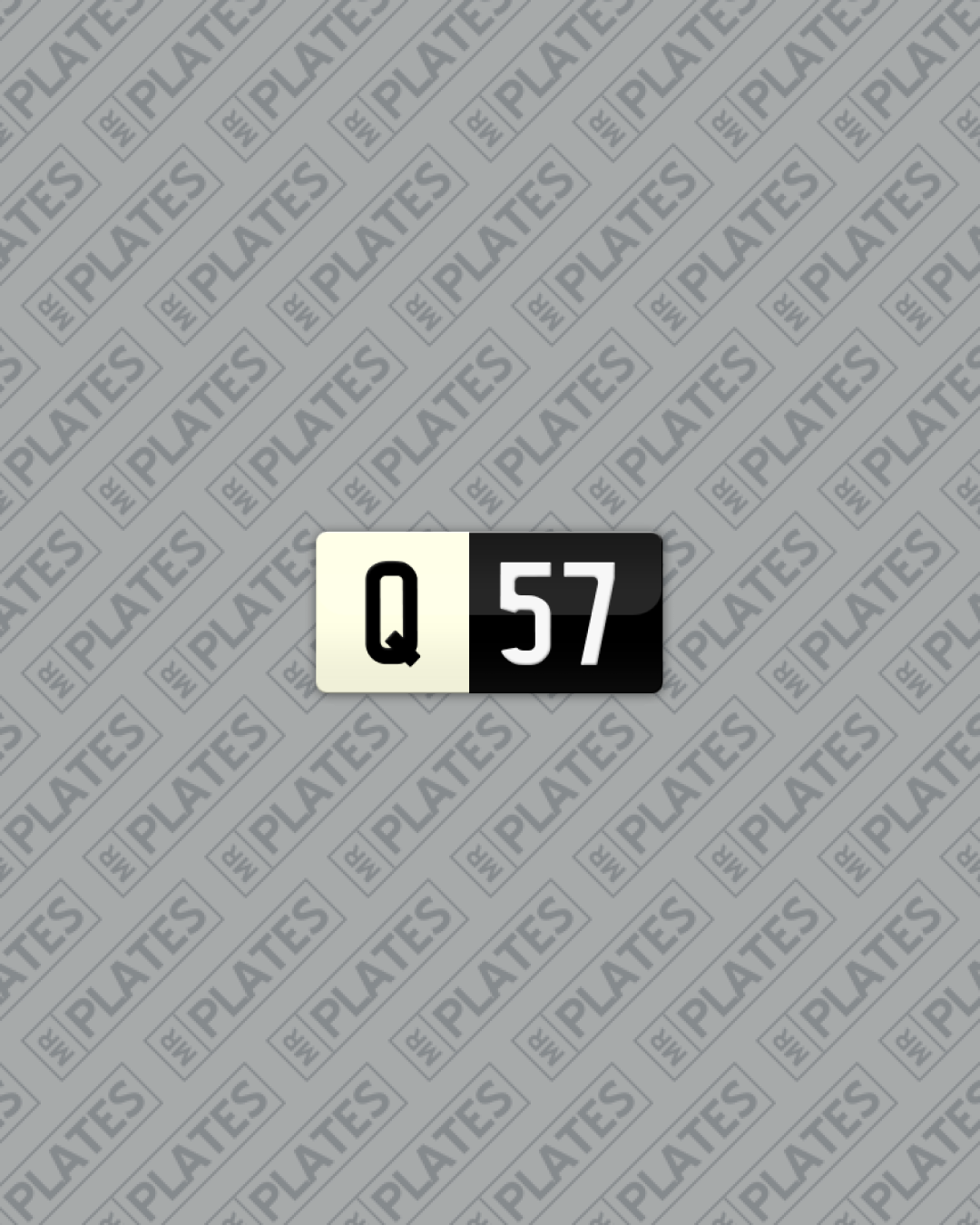 Q57 Number Plates For Sale, QLD - MrPlates
