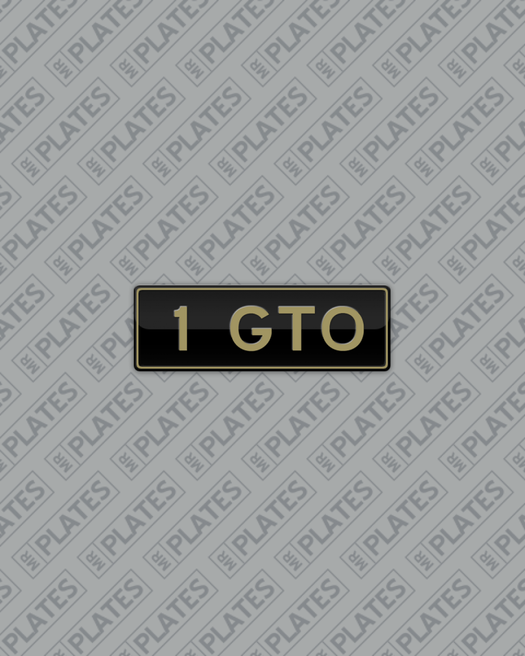 1 GTO Number Plates For Sale, QLD - MrPlates