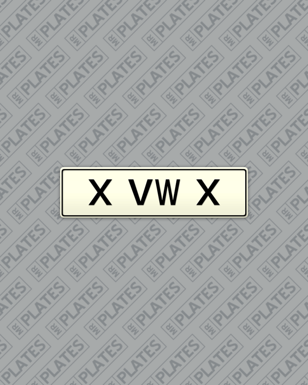 X VW X (X Volkswagen X) Number Plates For Sale - MrPlates