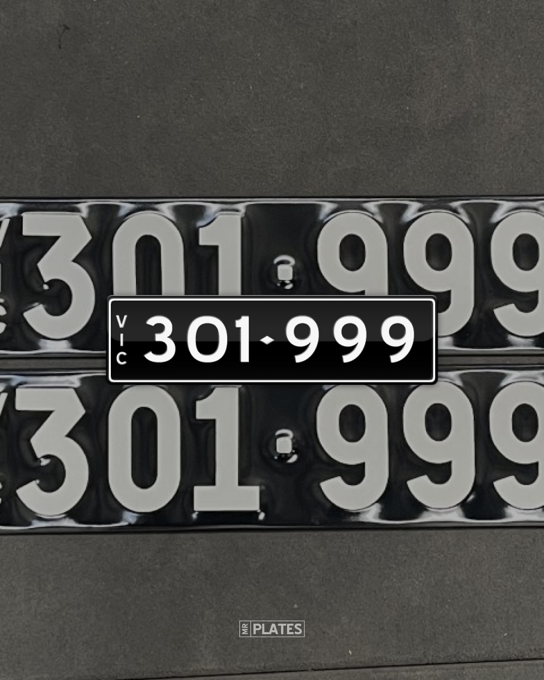 301·999 (301999) Number Plates For Sale, VIC - MrPlates