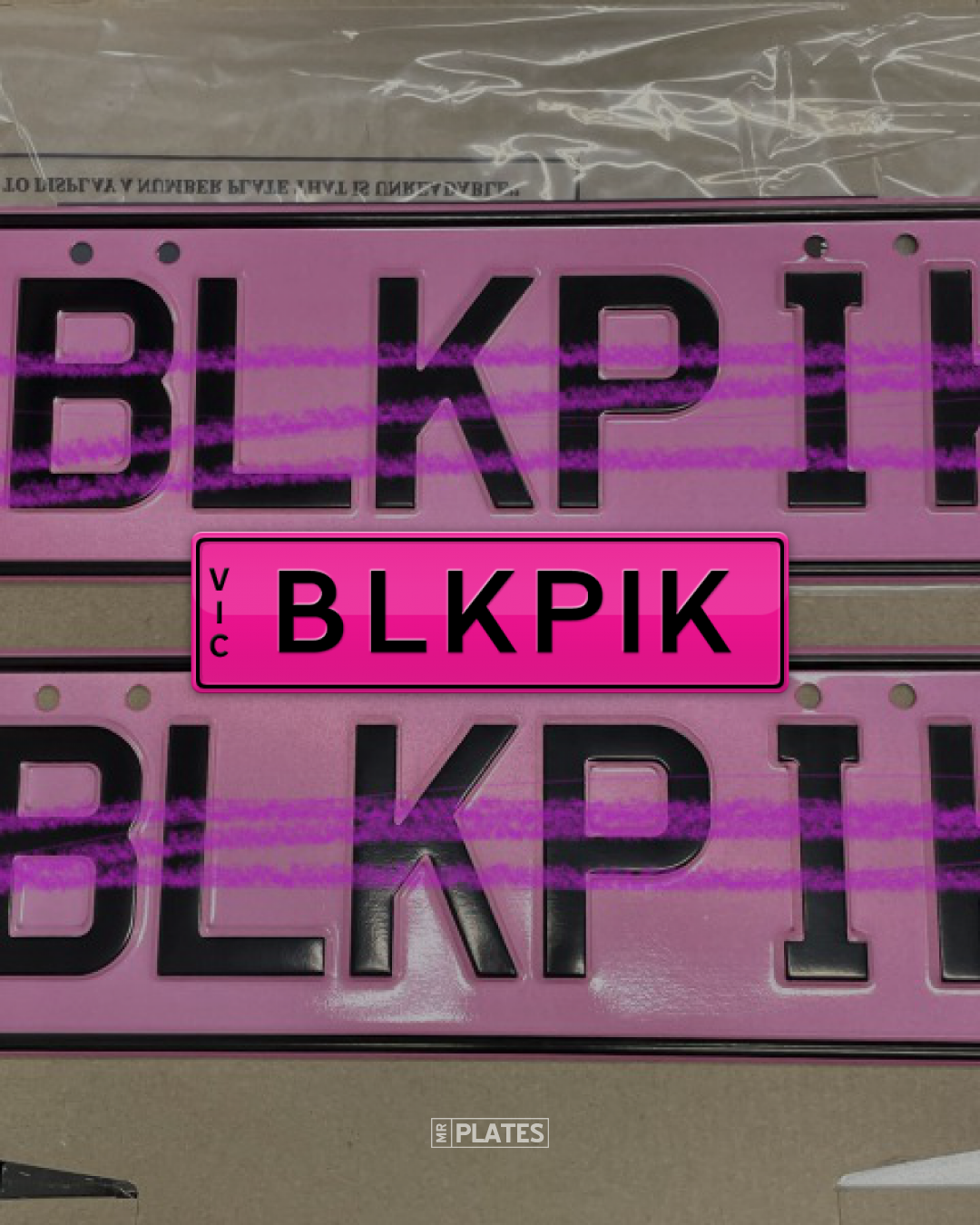 BLKPIK (Black Pink) Number Plates For Sale, VIC - MrPlates