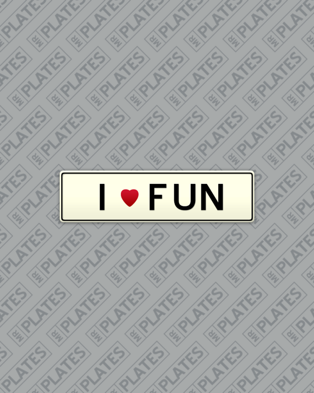 IFUN (I love fun) Number Plates For Sale, VIC - MrPlates