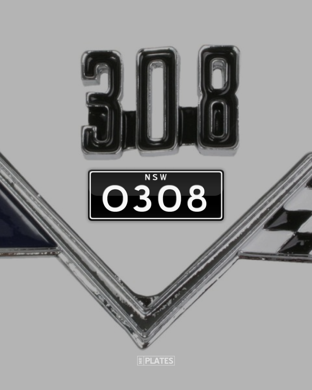 O308 (0308) Number Plates For Sale, NSW - MrPlates
