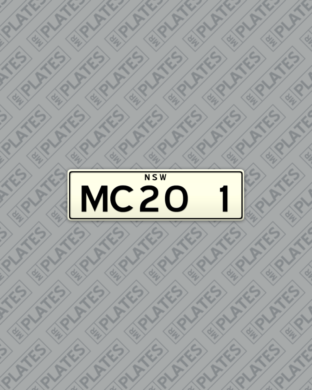 MC20 1 (MASERATI MC 20 #1) Number Plates For Sale, NSW - MrPlates