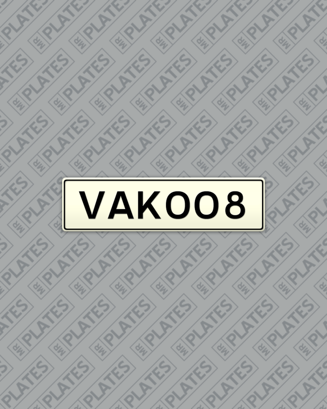 VAK008 (Euro Plates) Number Plates For Sale, VIC - MrPlates