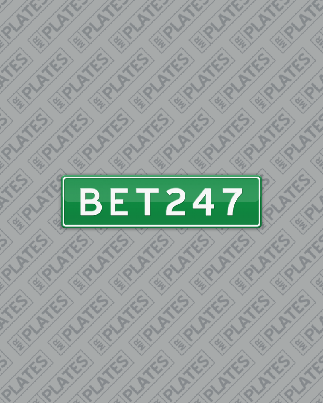 BET247 (Bet 24 hours 7 days) Number Plates For Sale, VIC - MrPlates