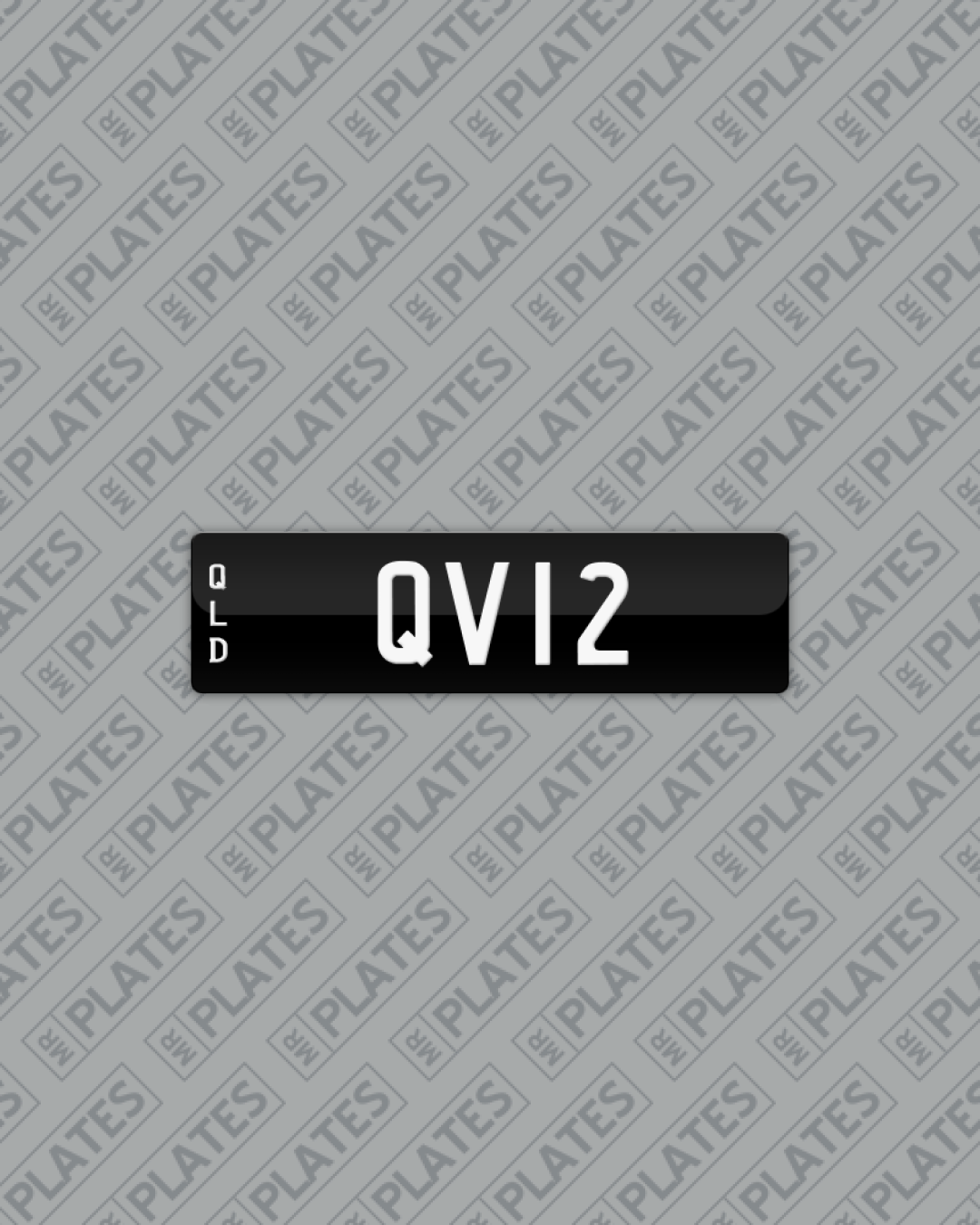 QV12 (Suit V12 Car) Number Plates For Sale, QLD - MrPlates