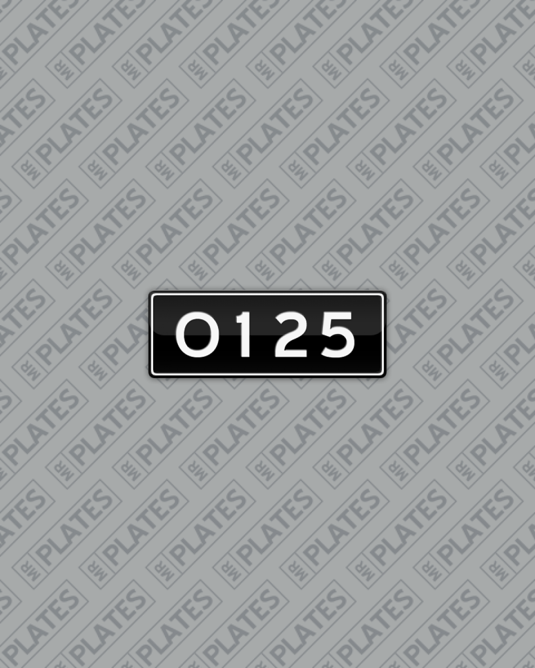 O125 (0125) Number Plates For Sale, NSW - MrPlates
