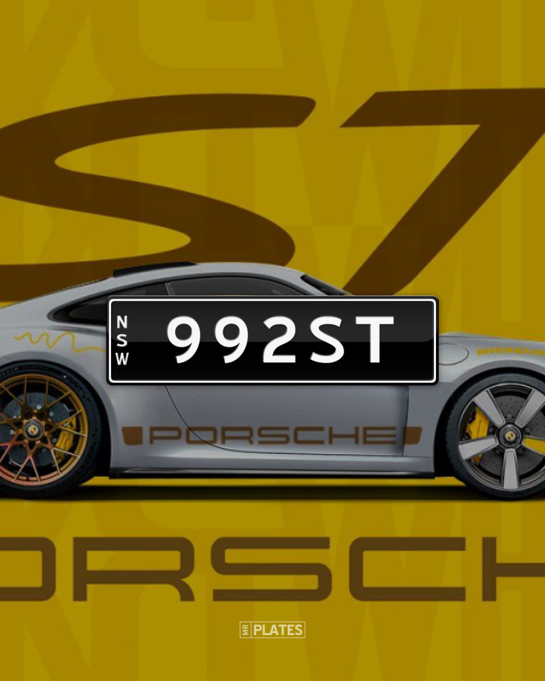 992ST (Porsche 911ST (992)) Number Plates For Sale, NSW - MrPlates