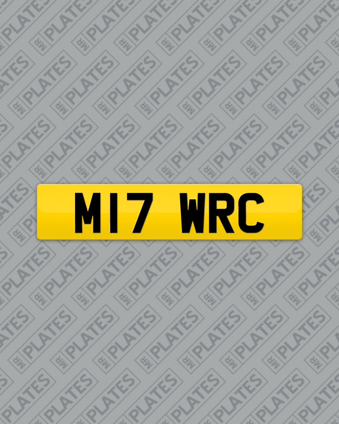 M17 WRC (World rally champion) Number Plates For Sale - MrPlates