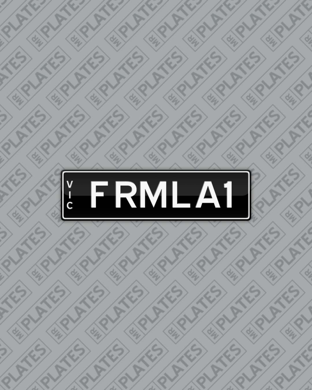 FRMLA1 (F1 - Formula One) Number Plates For Sale, VIC - MrPlates