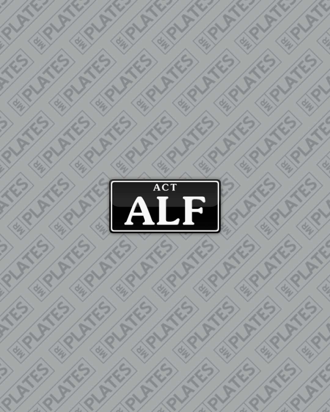 ALF Number Plates For Sale, ACT - MrPlates