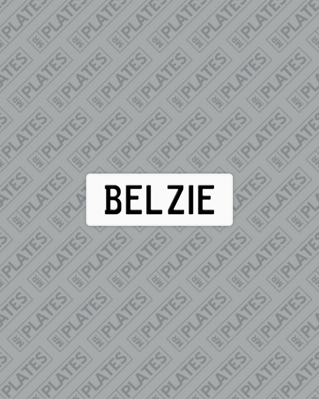 BELZIE (Short Name For Annabelle) Number Plates For Sale - MrPlates