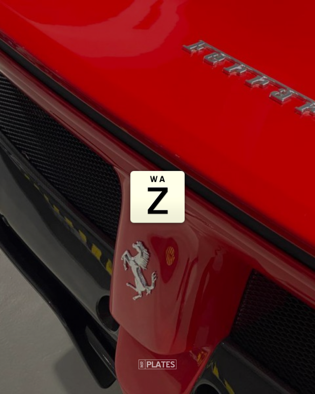 Z (Single Alphabet! Original Z) Number Plates For Sale, WA - MrPlates