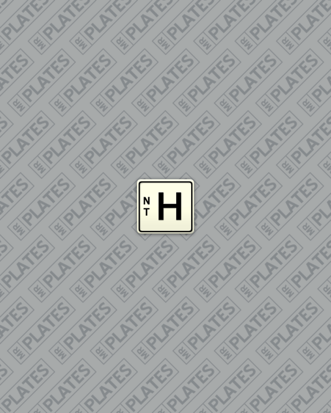 H Number Plates For Sale, NT - MrPlates
