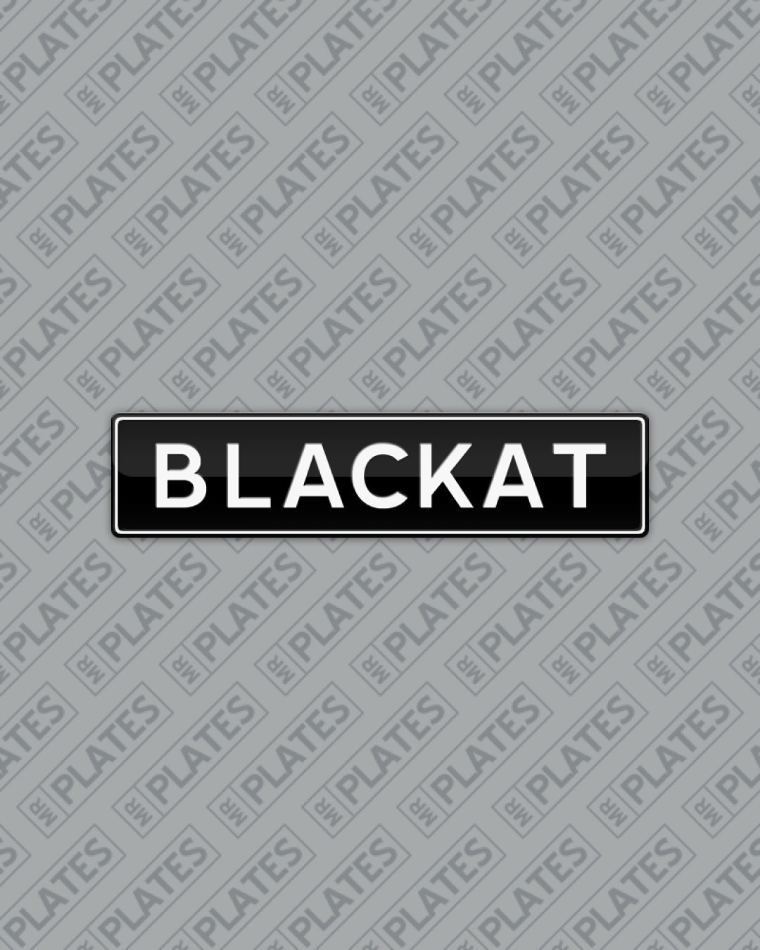 BLACKAT (BLACK CAT) Number Plates For Sale, WA - MrPlates
