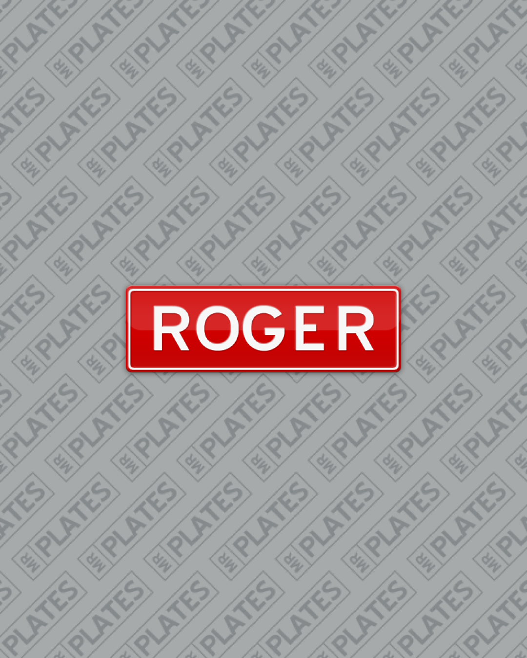 ROGER Number Plates For Sale, VIC - MrPlates