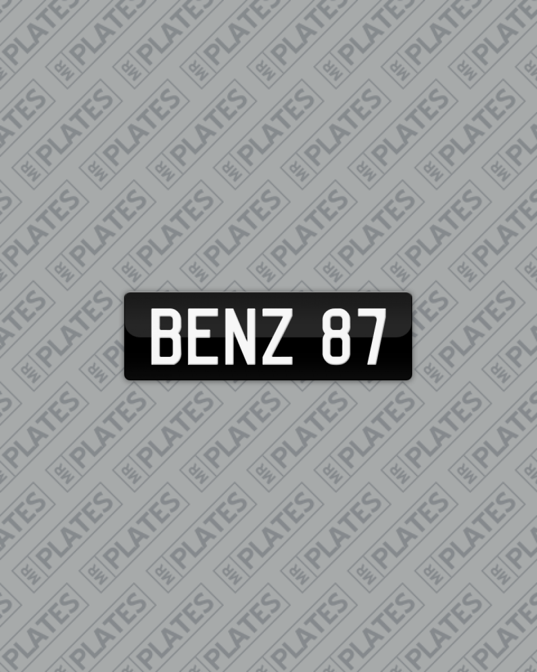 BENZ 87 Number Plates For Sale, QLD - MrPlates