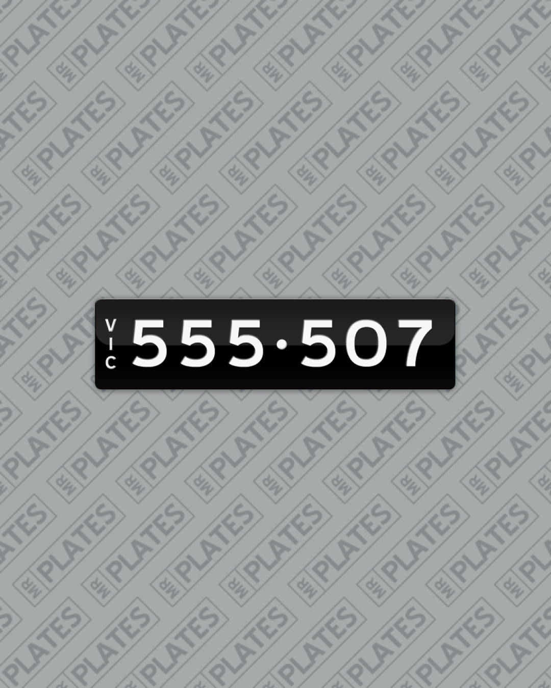 555·507 (507) Number Plates For Sale, VIC - MrPlates