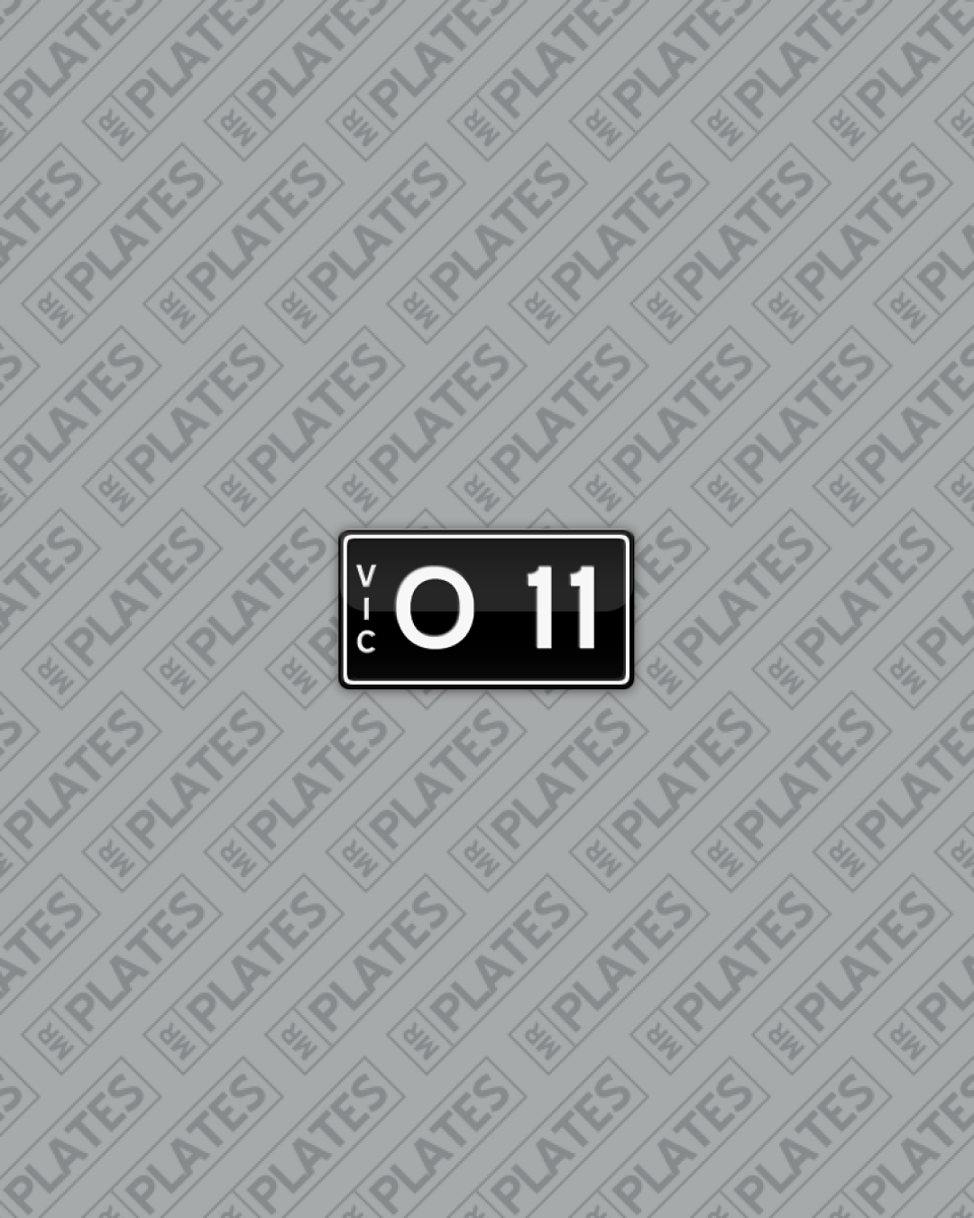 O 11 Number Plates For Sale, VIC - MrPlates