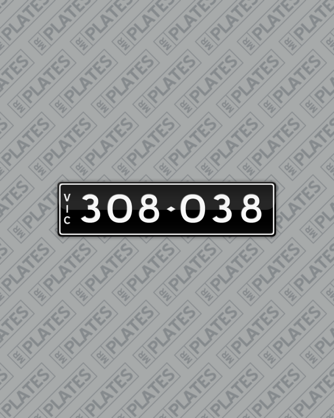308·038 (308038) Number Plates For Sale, VIC - MrPlates