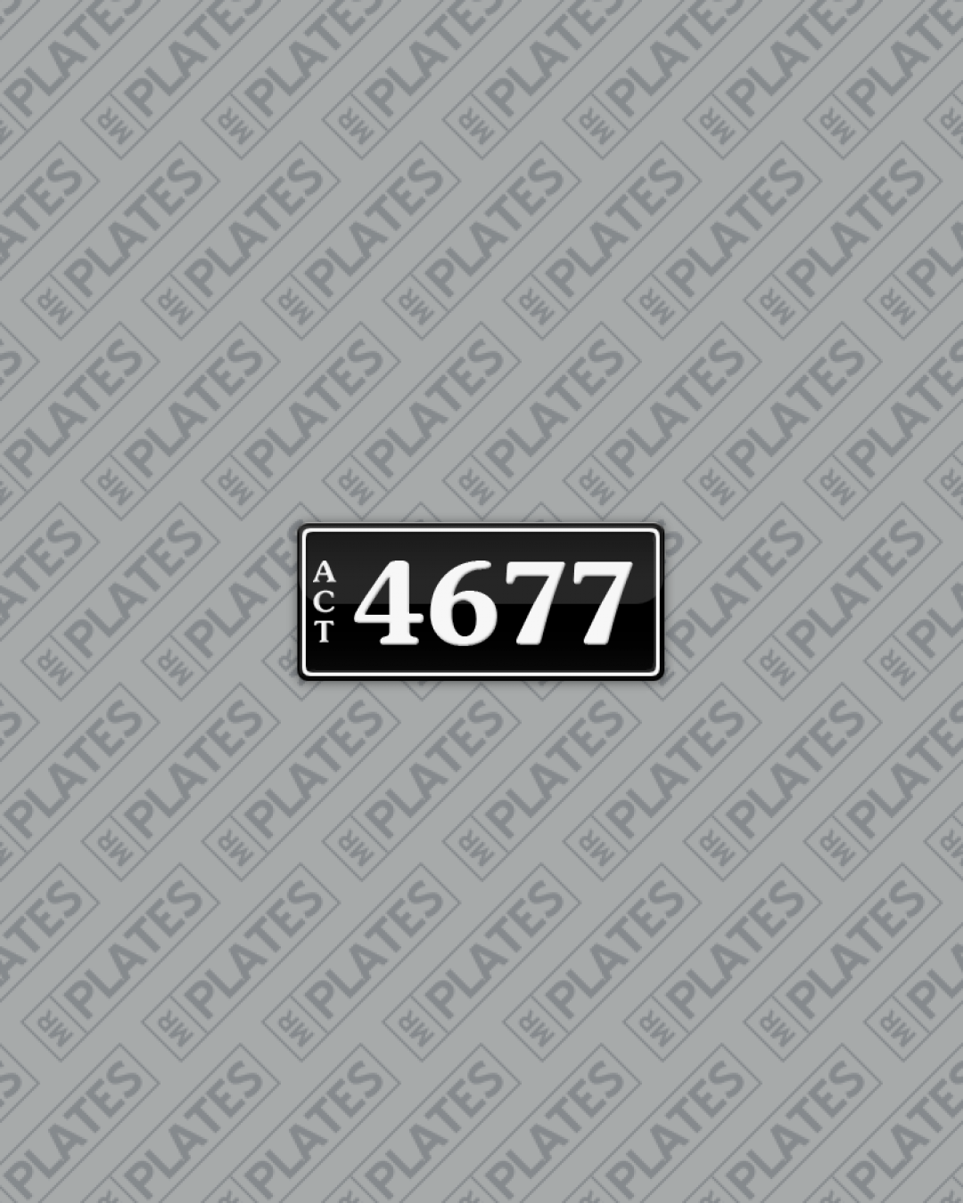 4677 Number Plates For Sale, ACT - MrPlates