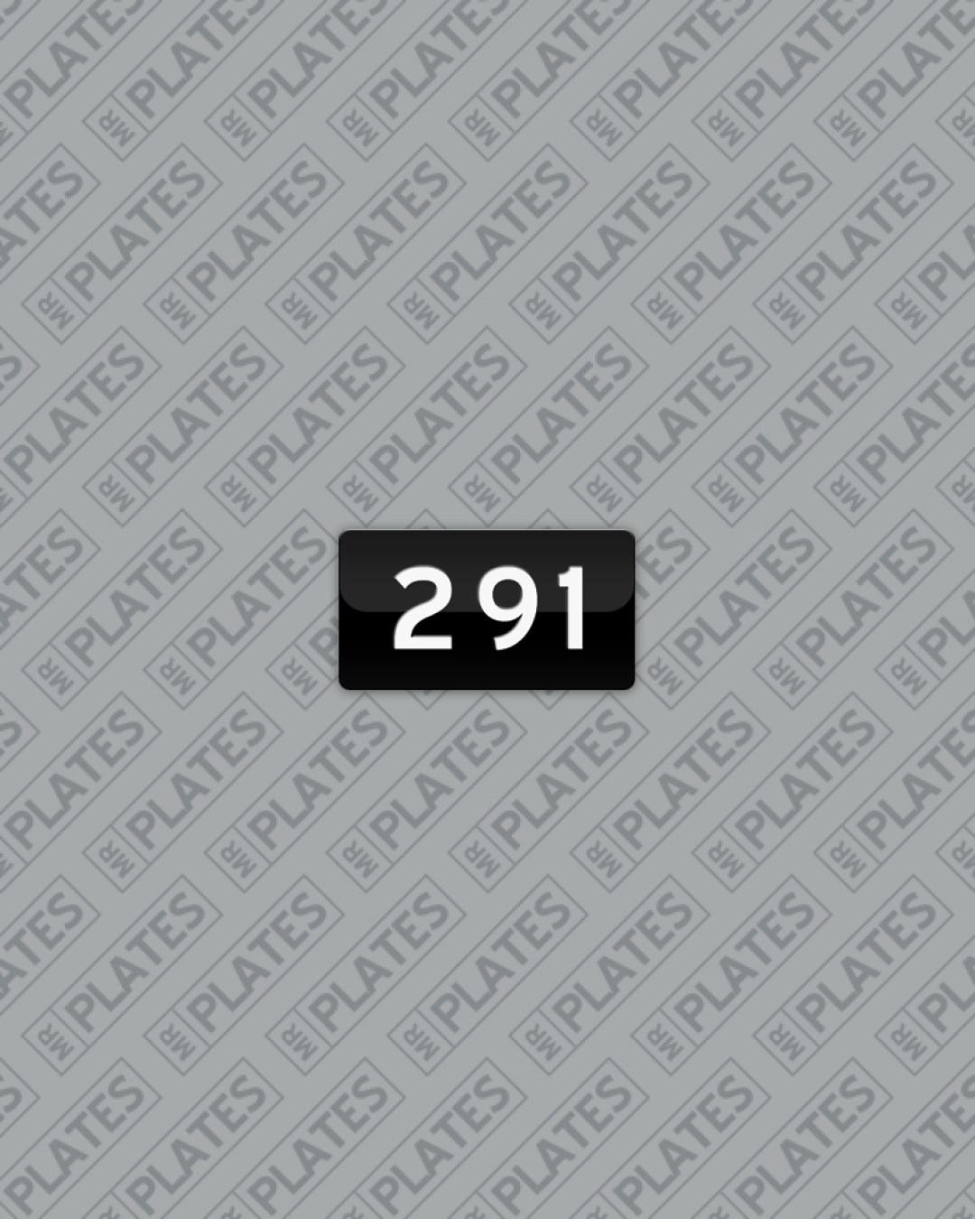 291 Number Plates For Sale, TAS - MrPlates