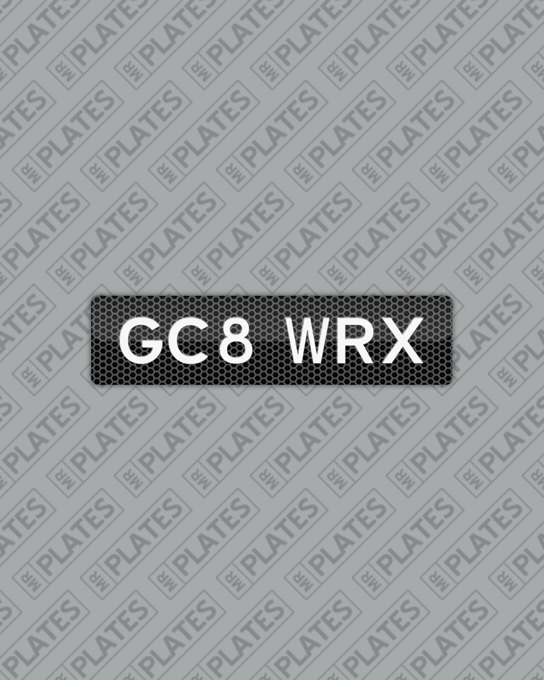 GC8 WRX Number Plates For Sale, QLD - MrPlates
