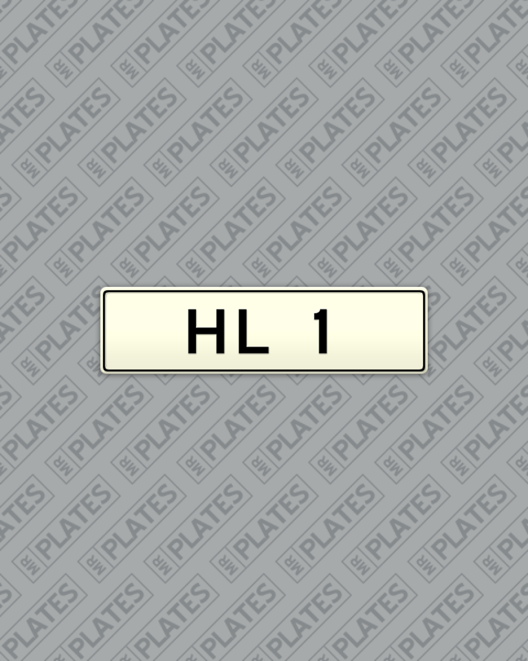 HL 1 (Initials) Number Plates For Sale - MrPlates