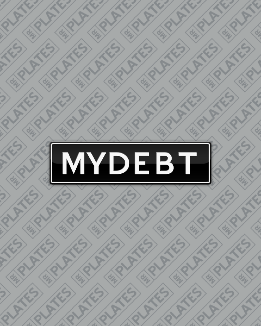 MYDEBT (My Debt) Number Plates For Sale, VIC - MrPlates