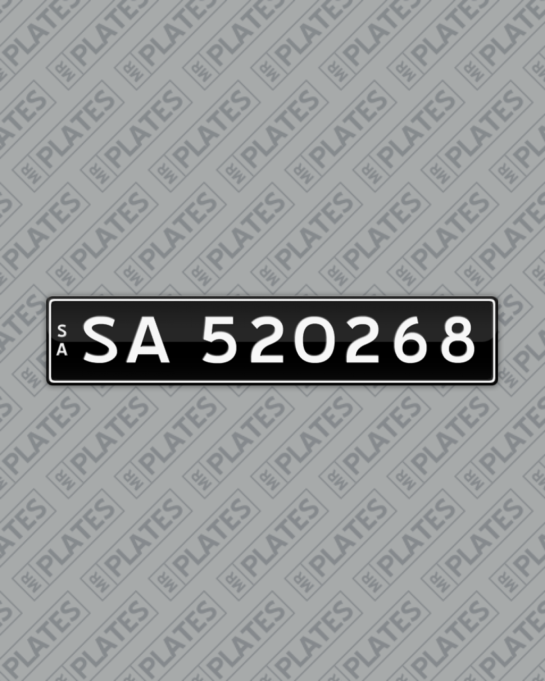 SA 520268 Number Plates For Sale, SA - MrPlates