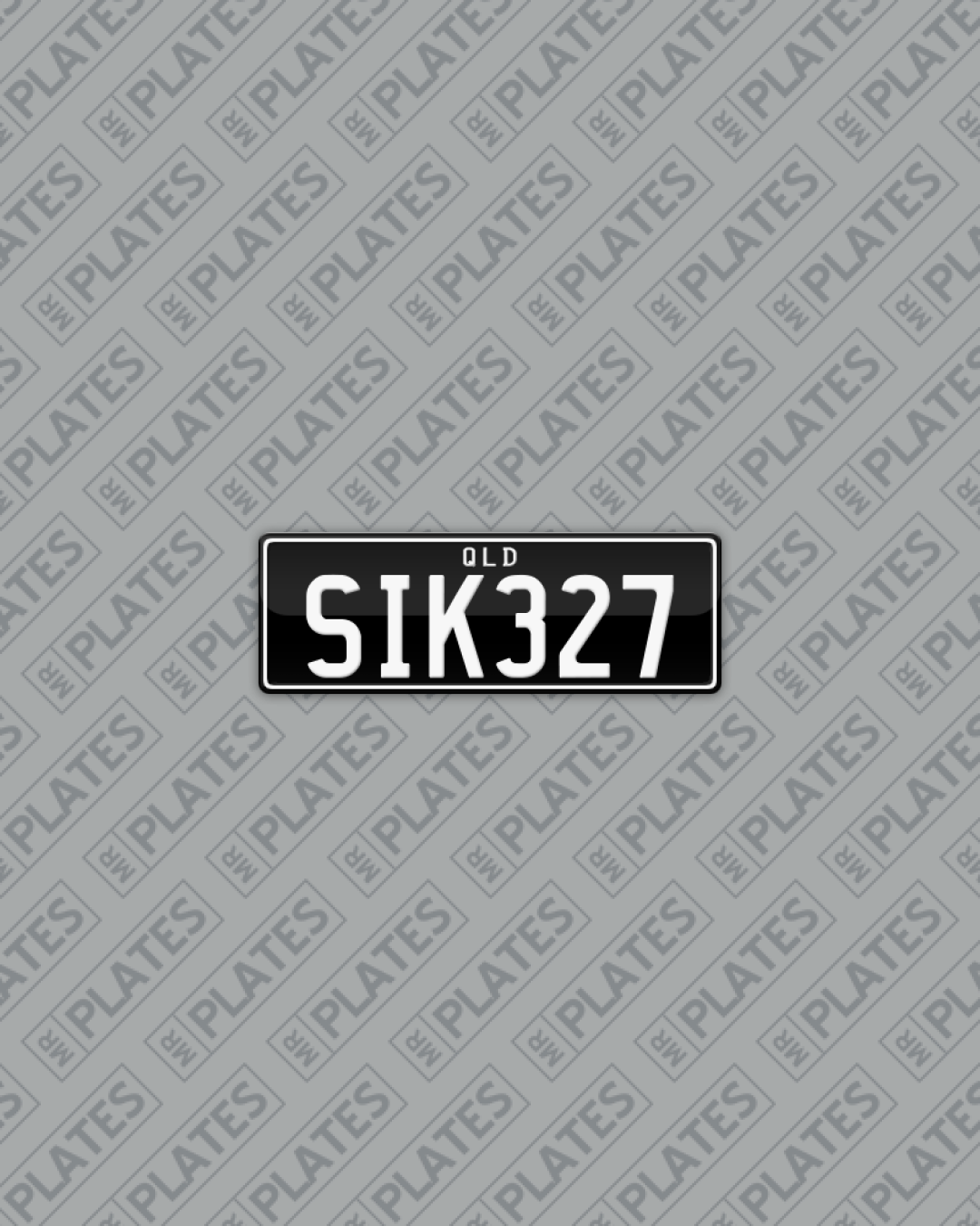 SIK327 (Sick 327 Chev) Number Plates For Sale, QLD - MrPlates