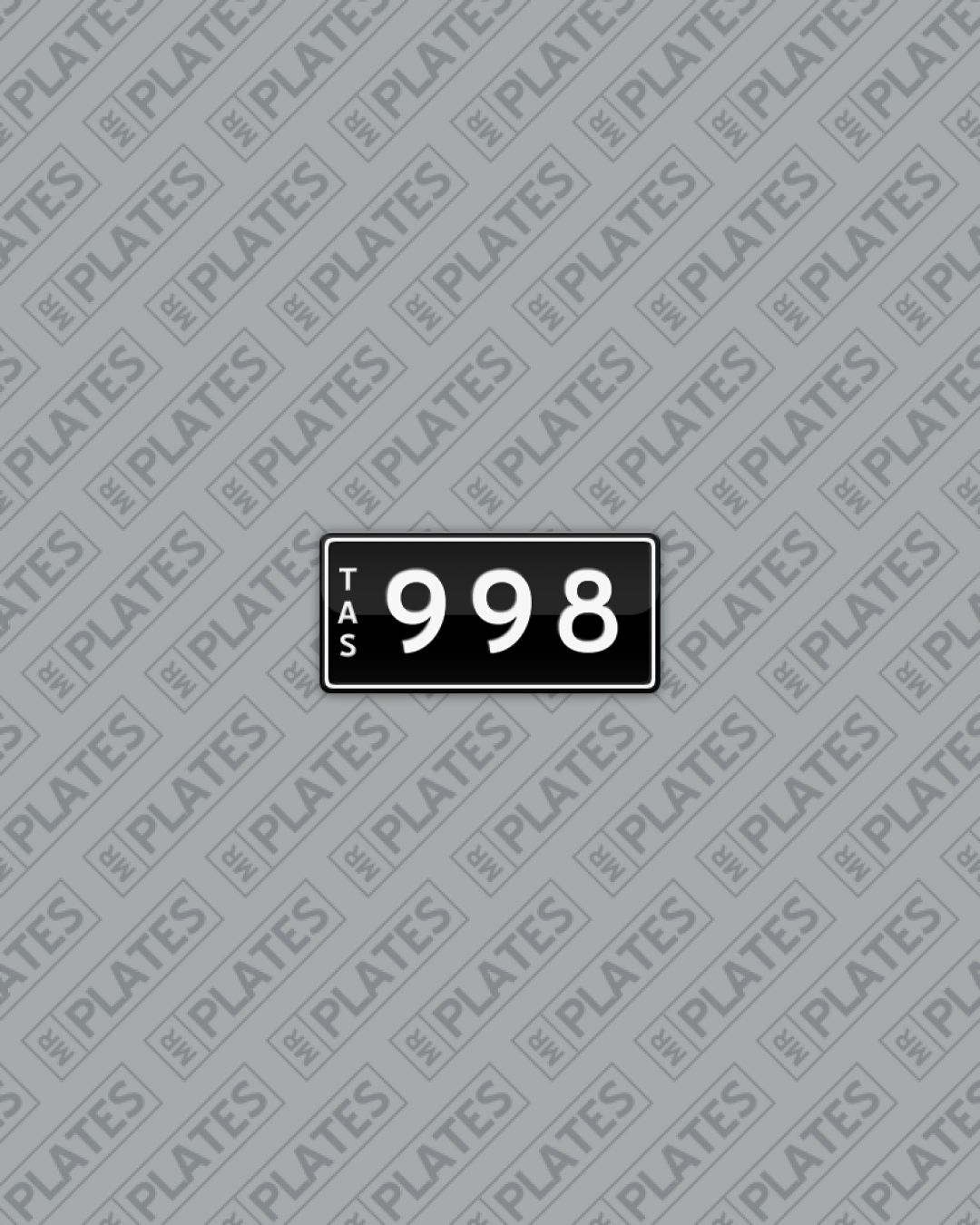 998 Number Plates For Sale, TAS - MrPlates