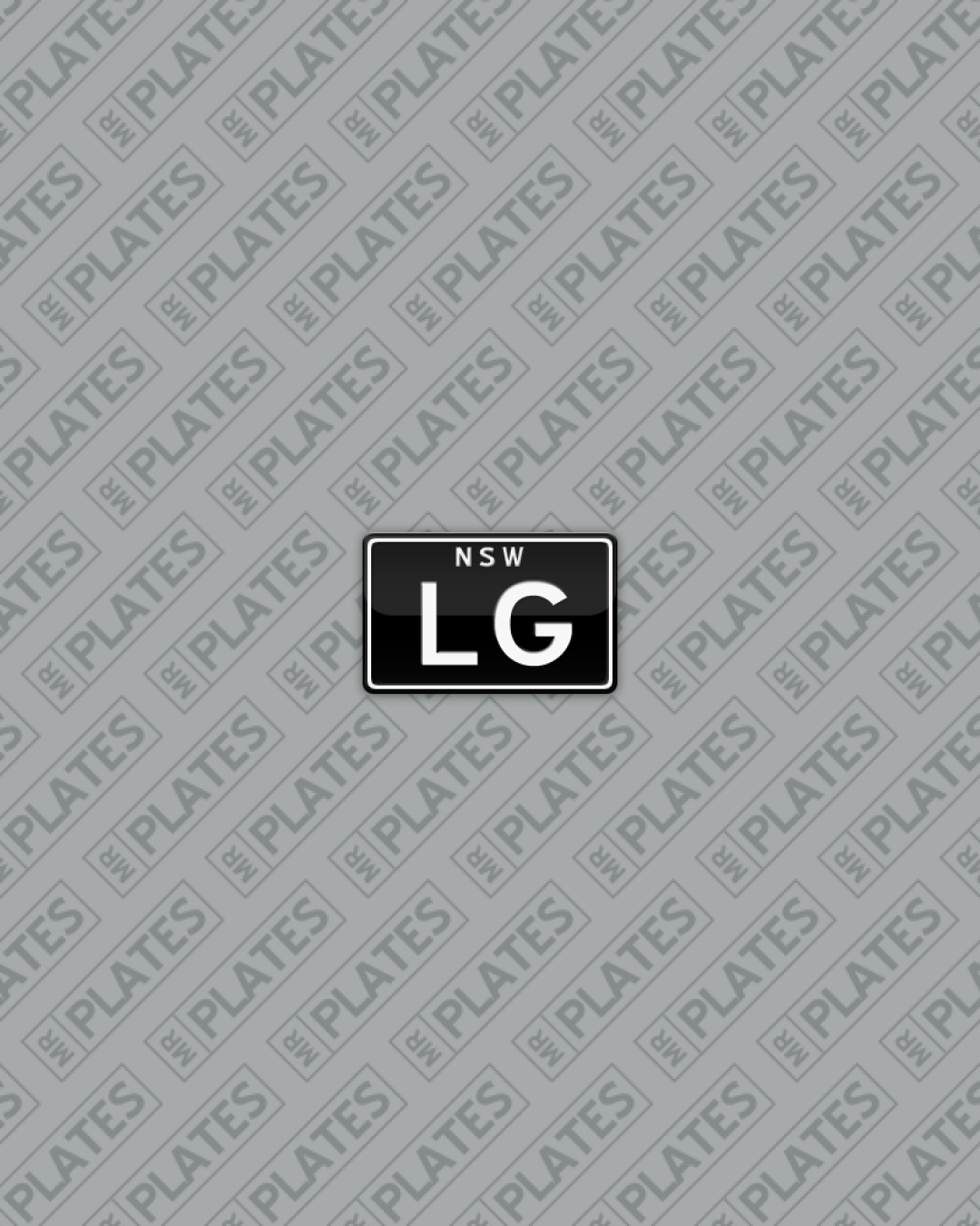 LG (Life's Good) Number Plates For Sale, NSW - MrPlates