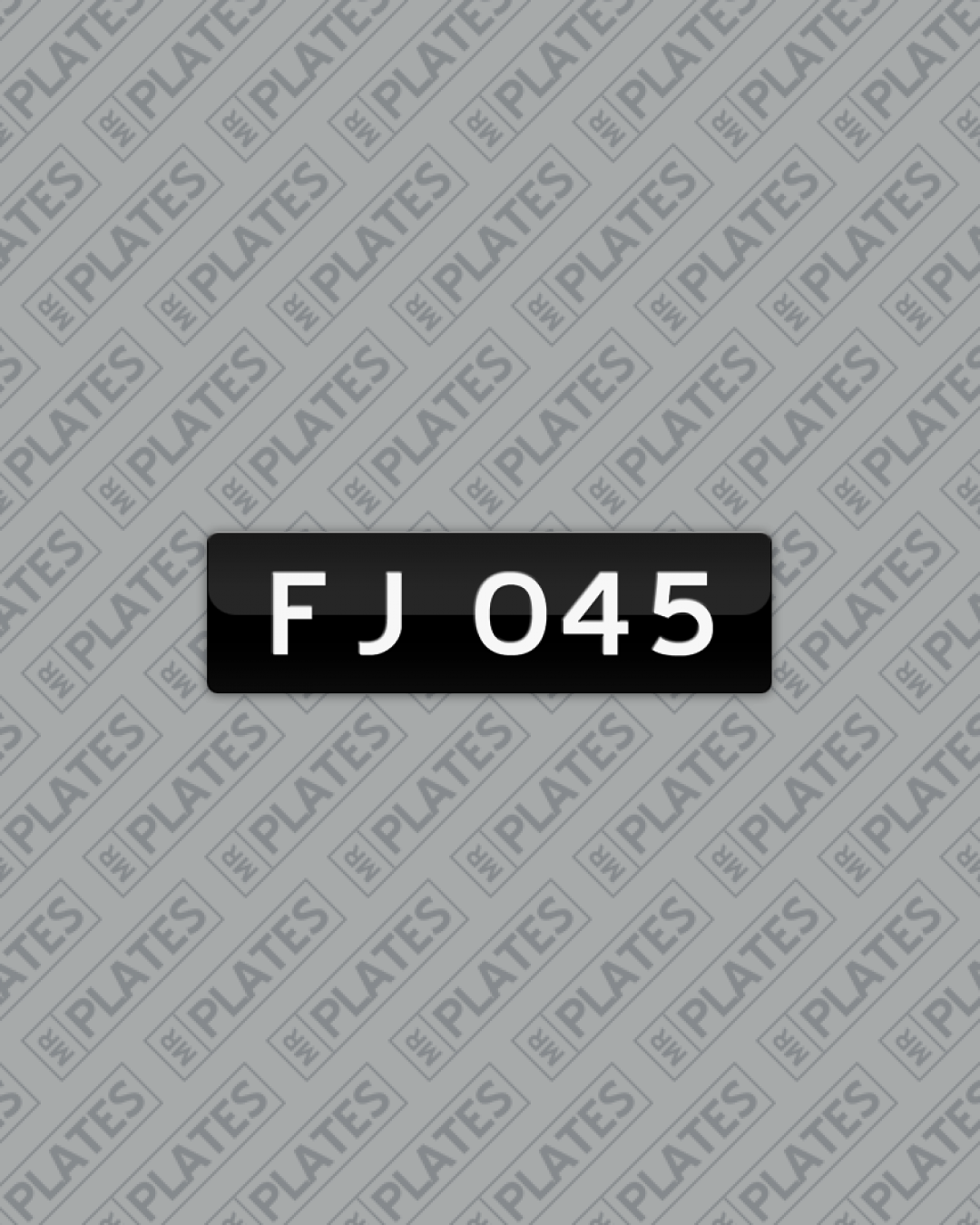 FJ 045 Number Plates For Sale, VIC - MrPlates