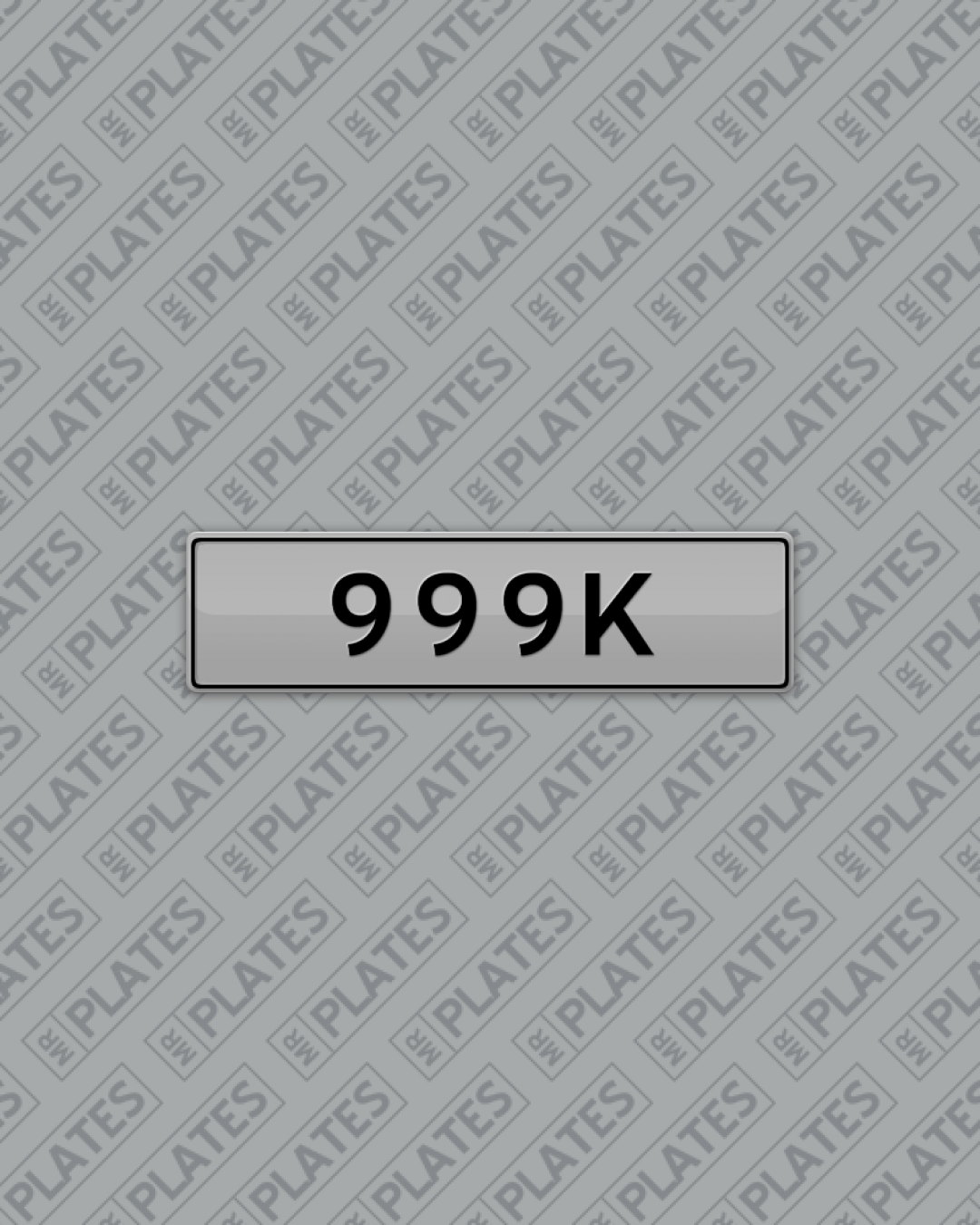 999K ($999K) Number Plates For Sale, SA - MrPlates
