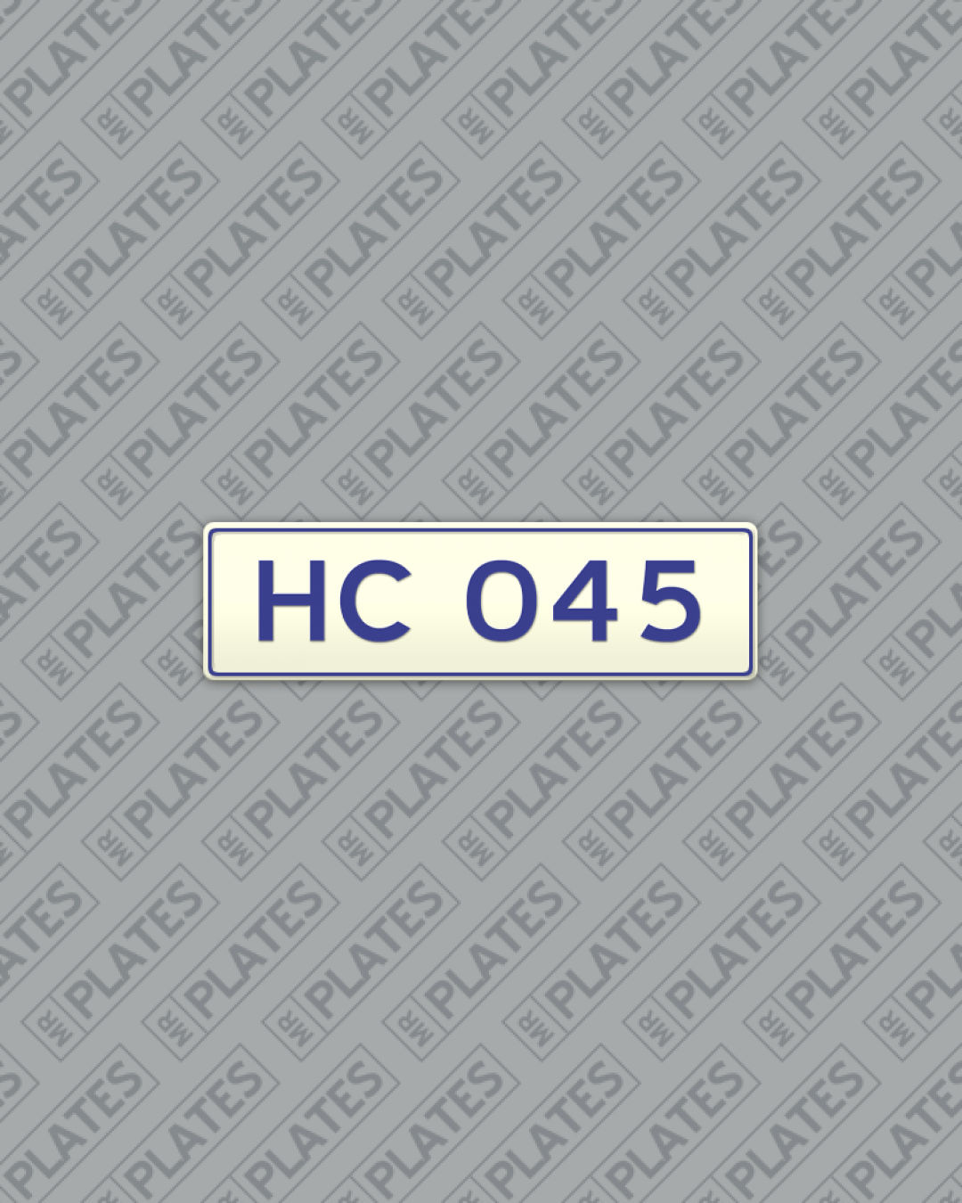 HC 045 (Hc 045) Number Plates For Sale, ACT - MrPlates