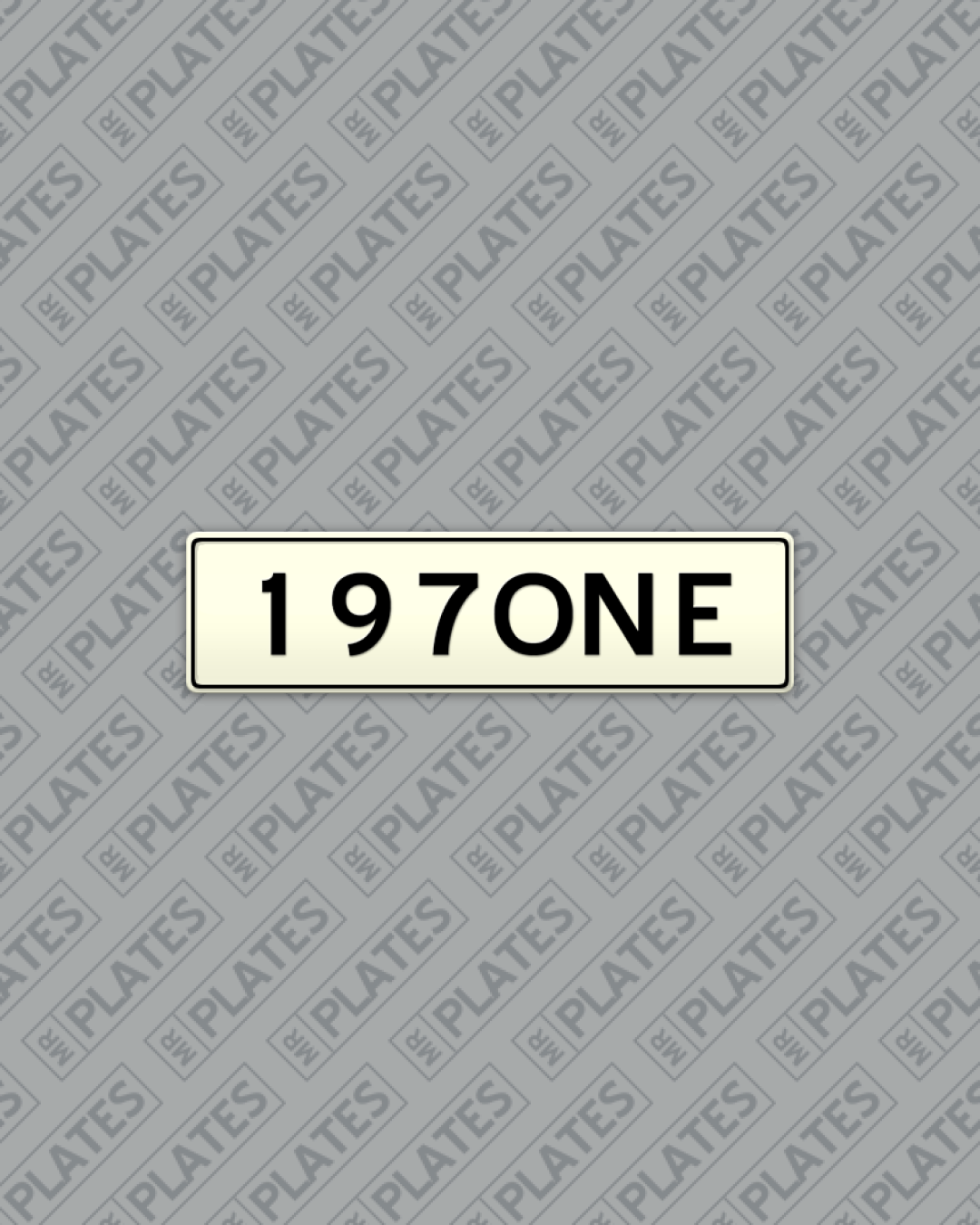 197ONE (1971) Number Plates For Sale, NSW - MrPlates