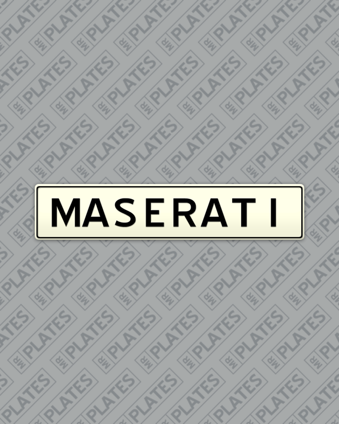 MASERATI Number Plates For Sale, SA - MrPlates