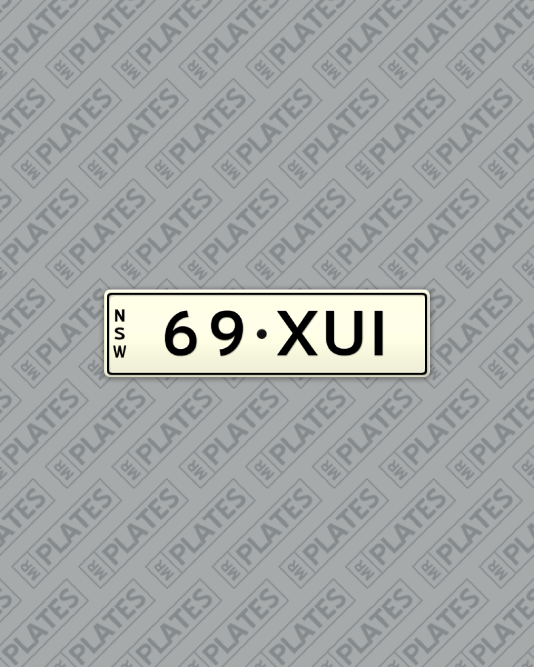 69·XUI (Xu1) Number Plates For Sale, NSW - MrPlates