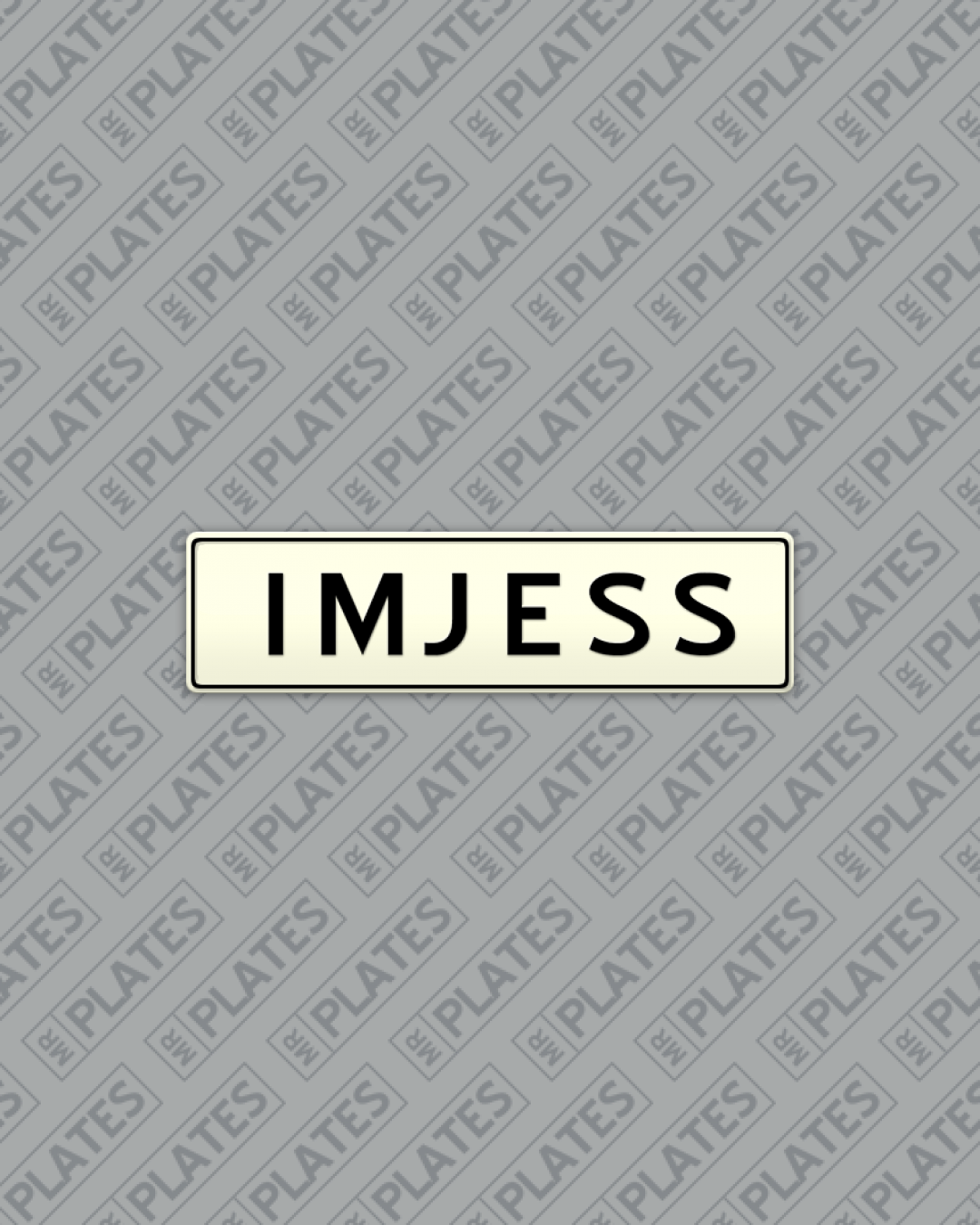 IMJESS (IM JESS) Number Plates For Sale - MrPlates