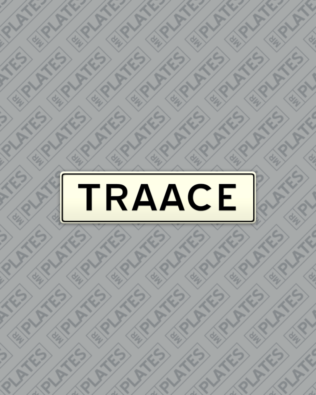 TRAACE Number Plates For Sale - MrPlates