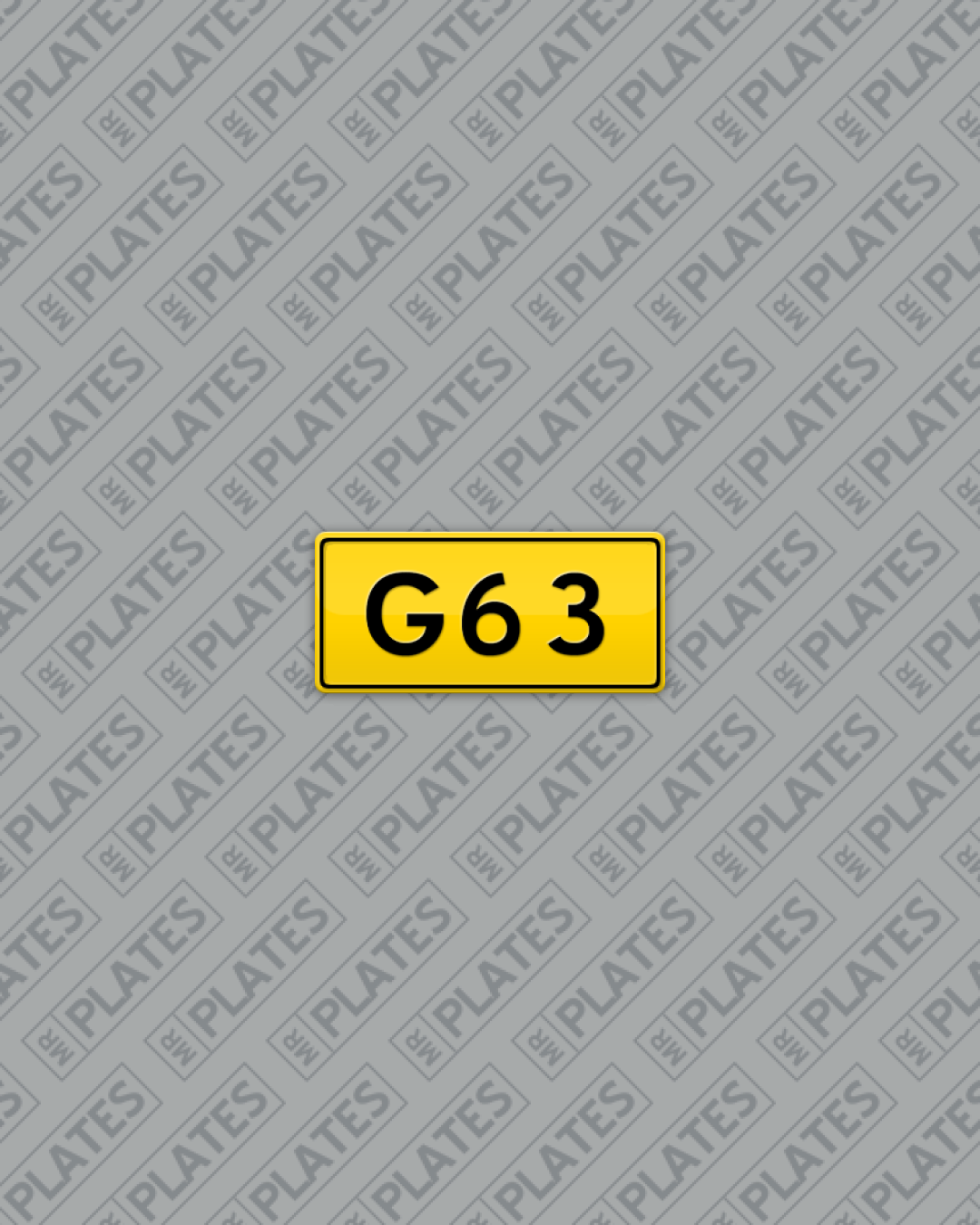 G63 (G63 For G Class Amg) Number Plates For Sale, NSW - MrPlates