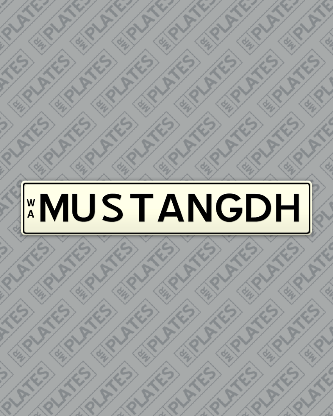 MUSTANGDH (Ford Mustang Dark Horse) Number Plates For Sale, WA - MrPlates