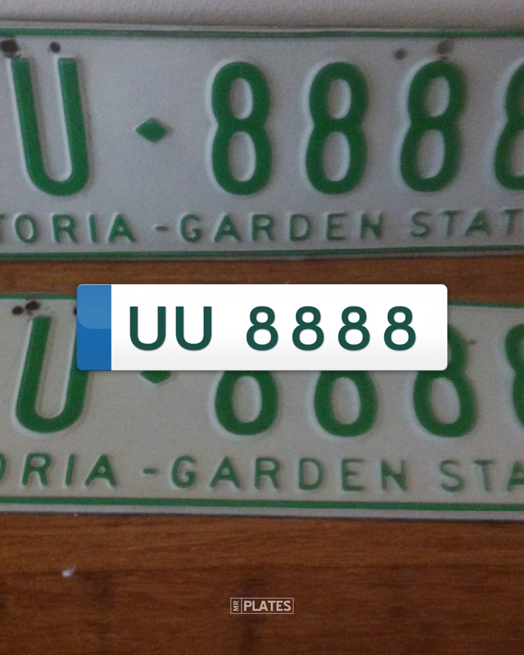 UU 8888 (You You Lucky Lucky) Number Plates For Sale, VIC - MrPlates