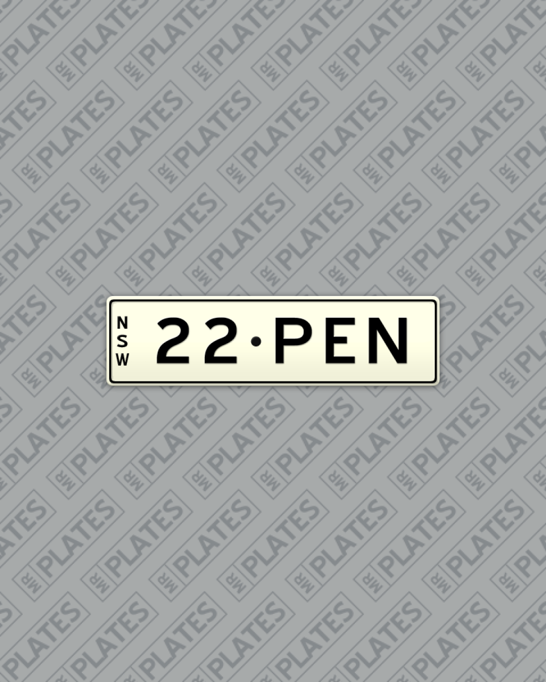 22·PEN (Penrith Panthers Premiers In 2022) Number Plates For Sale, NSW ...