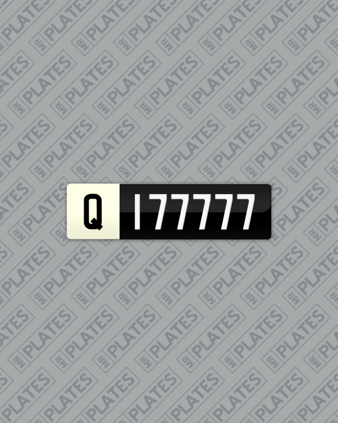 Q177777 Number Plates For Sale, QLD - MrPlates