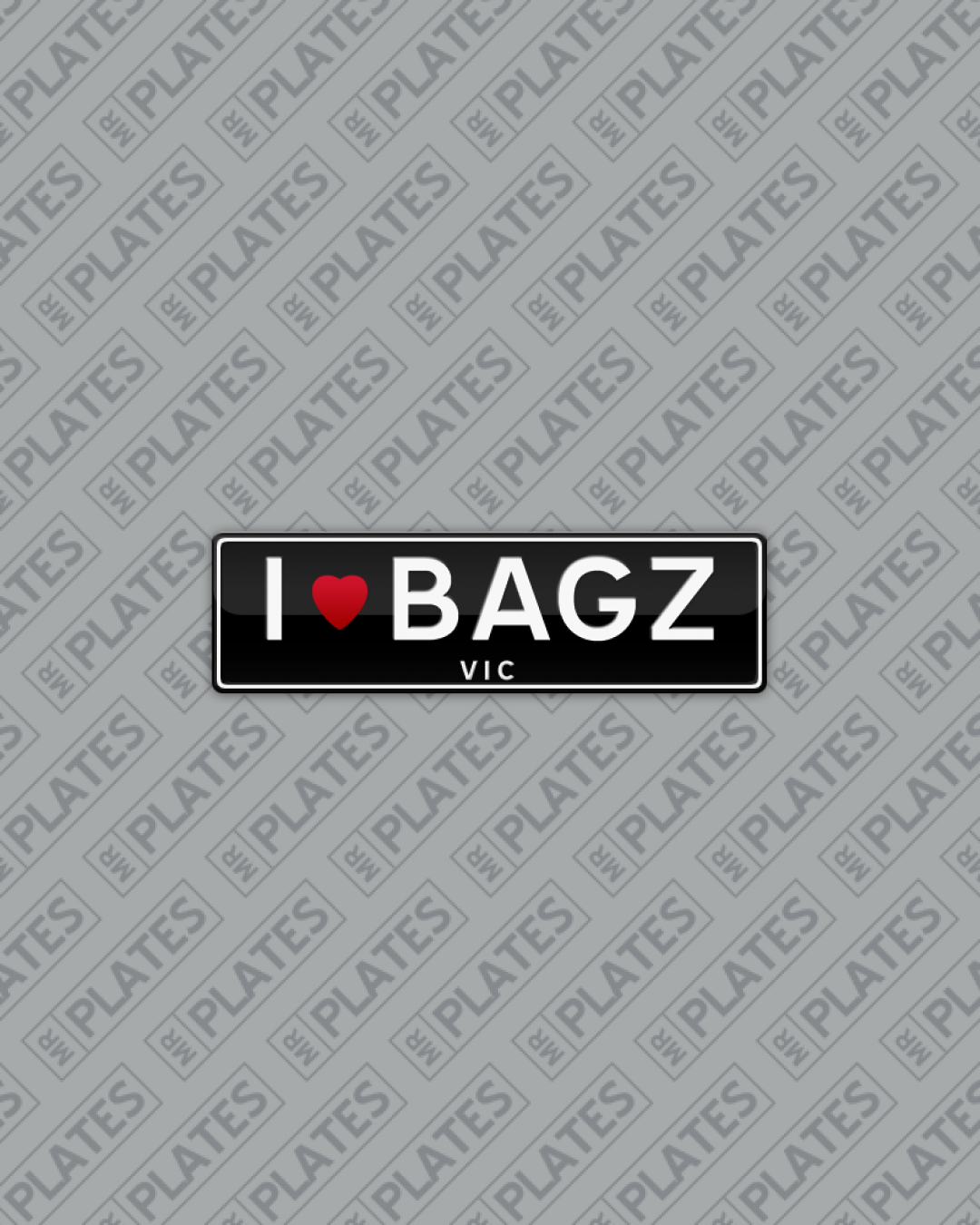 IBAGZ (I LOVE BAGS) Number Plates For Sale, VIC - MrPlates